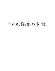 Chapter 2 Descriptive Statistics Pdf Chapter 2 Descriptive Statistics