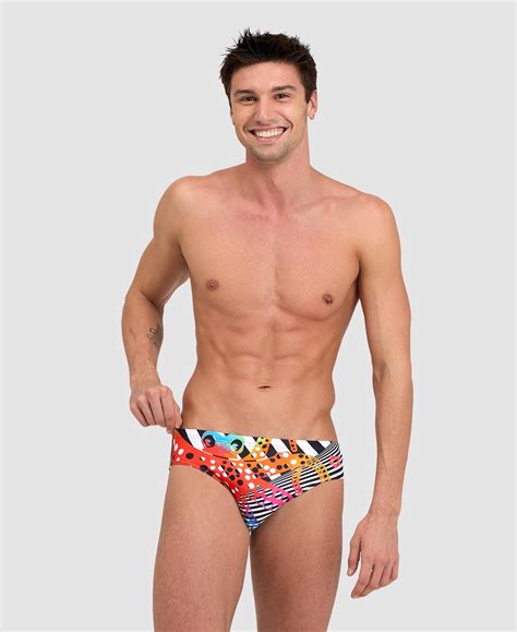 Mens Crazy Arena Swim Brief Octopus