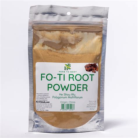Fo Ti Root Powder Herb To Body