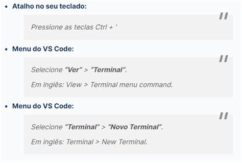 Como Utilizar O Terminal Integrado Do Visual Studio Code Bruno Brito