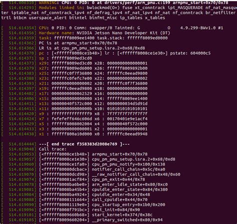Issue In Inserting A Kernel Module For Performance Counters On Jetson Nano Jetson Nano