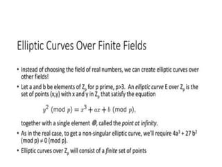 Elliptic Curve Presntation Computer Security PPT
