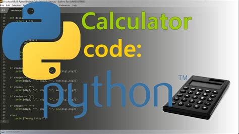 Simple Calculator Code On Python Youtube