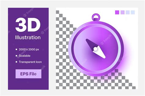 Premium Vector Compass 3d Vector Icon Cartoon Minimal Style