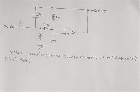 Solved What Is Transfer Function Voutvin What Is Cut Ioff