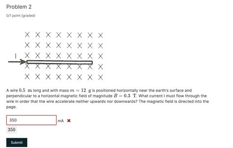 solved problem 2 0 1 point graded a wire 0 5 m long and