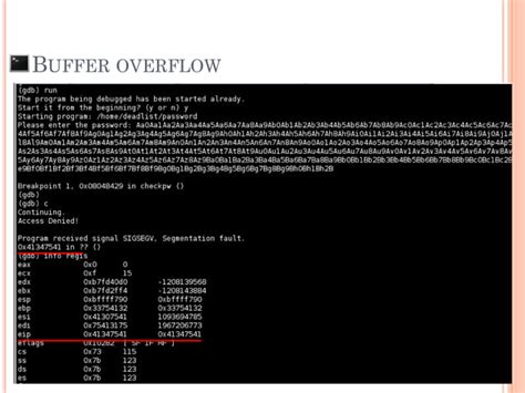 Unix Executable Buffer Overflow Ppt