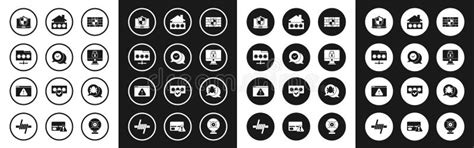 Set Shield With Brick Wall Check Mark In Speech Bubble Folder