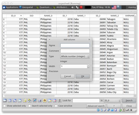 Viewing And Editing Data Attributes CLP FFI ESSC FOSS4G Workshop 2013 0 1 Documentation