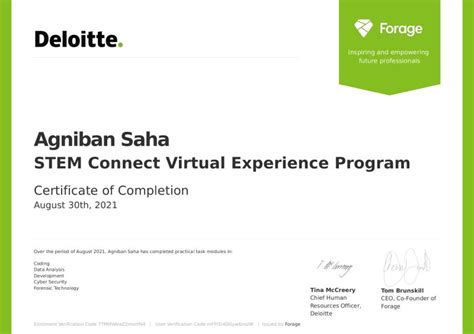 Agniban Saha On Linkedin Connections Delloite Opportunity Careers Networking Stem Forage
