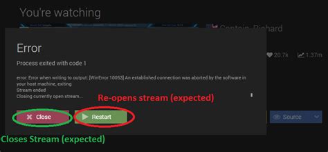 Close Stream Doesnt Remove From List · Issue 467 · Streamlink