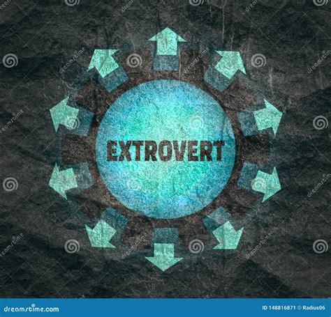 Extrovert Character Type Psychlogy Metaphor Stock Illustration Illustration Of Character