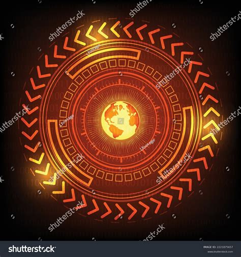 Digital World Binary Code Vector Illustration Stock Vector Royalty