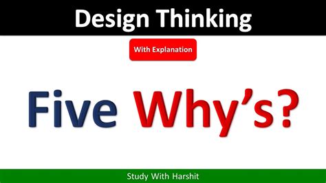 5 Whys Problem Solving Method 5 Whys In Design Thinking Bba Bcom Mba Youtube