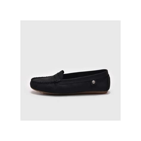 Shoes And Bags Collection Mocassins Noires En Cuirs