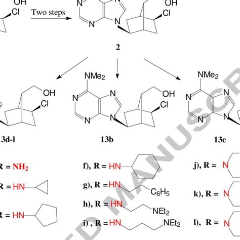 Scheme 1 Synthesis Of Carbocyclic Nucleoside Analogues 13 The Number Download Scientific