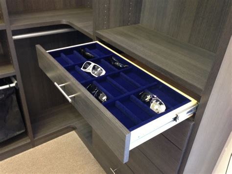 Blue Felt Sunglass Drawer Insert