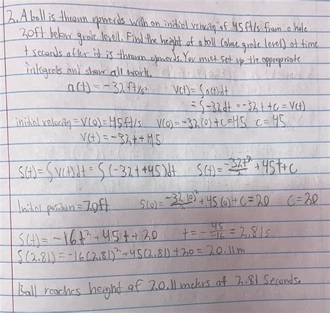 Calculus Integral Application Did I Do The Last Part Of This