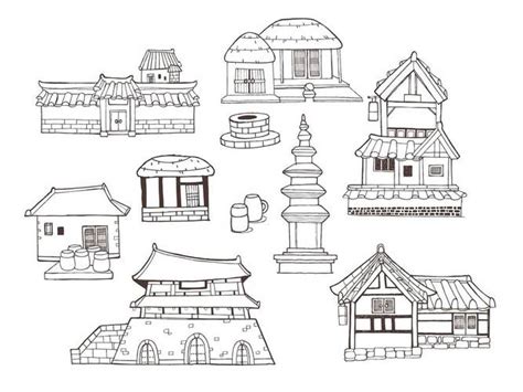 画古代房子特别高的简笔画教程视频（汇总14张） 简笔画图片大全