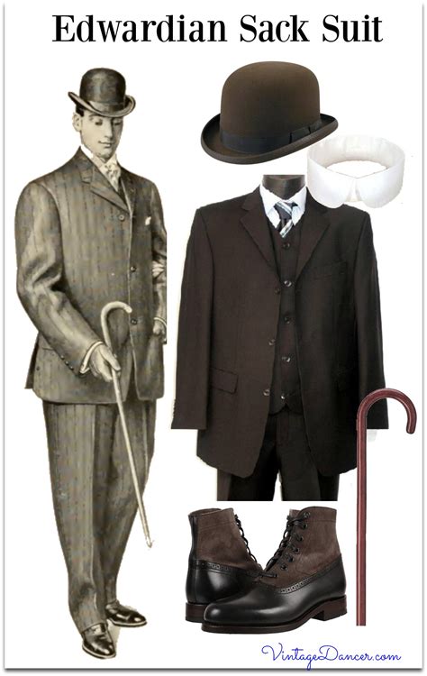 1900s Edwardian Mens Clothing Costume And Workwear Ideas