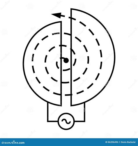 Particle Accelerator Stock Vector Illustration Of Cyclotron 86396496