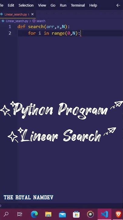 Python Tutorial Linear Searching Of A List Codmeducation Python