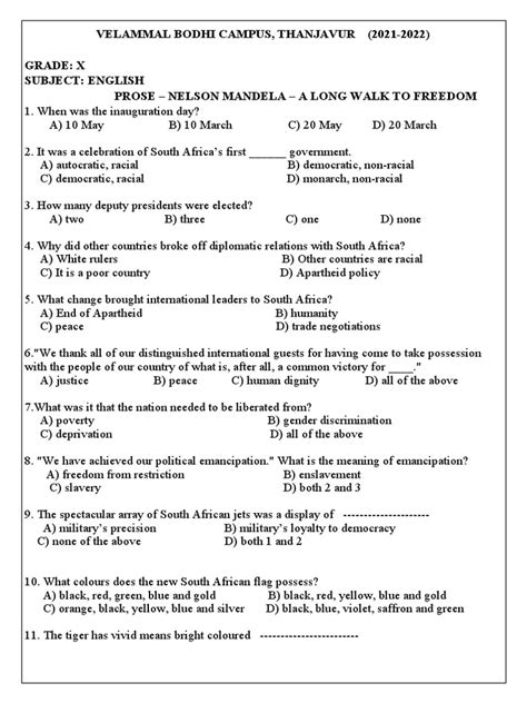 Grade X Unit Ii Mcqs Pdf Cartesian Coordinate System Equations