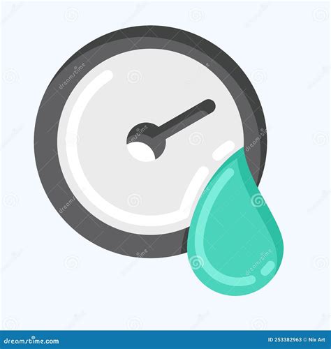 Icon Hygrometer Suitable For Education Symbol Blue Eyes Style Simple Design Editable Design