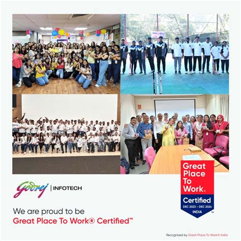 Godrej Godrejinfotech Greatplacetowork Certified Positiveculture Workculture