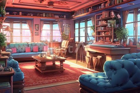 夕日が差し込むソファのある部屋イラスト No 23914430｜無料イラスト・フリー素材なら「イラストac」