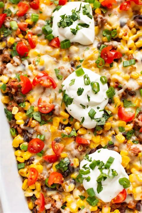 Easy Taco Casserole Recipe • Salt And Lavender