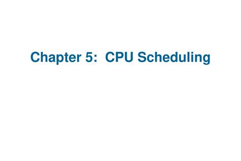 Operating System Cpu Scheduling Powerpoint Slides Learnpick India