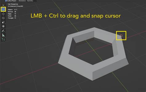Modeling Move Object S Single Vertex To A Precise Position While Whole Object Moves Along With