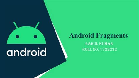 Android Fragments Ppt