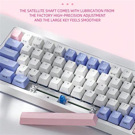 Keyboard Keys Hot Swap Computer Wireless Gaming USB Wired RBG Light Led Mechanical