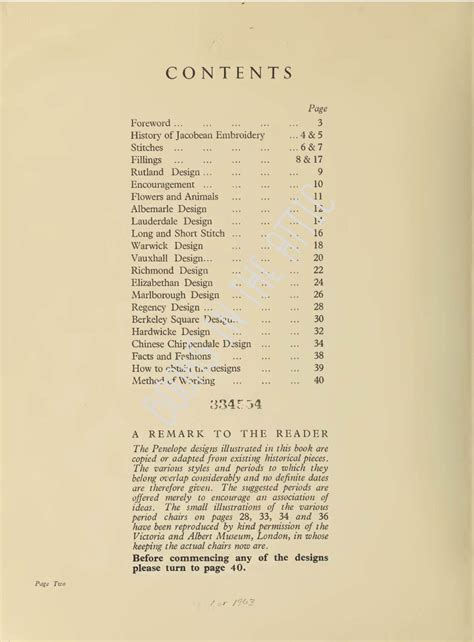 Jacobean Embroidery Pattern Book Pdf Digital Download Jacobean