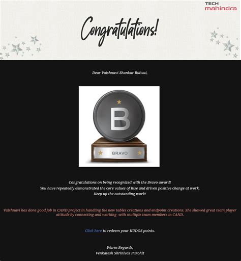 Vaishnavi Bidwai On Linkedin Techmahindra Replicationteam Milkywayteam