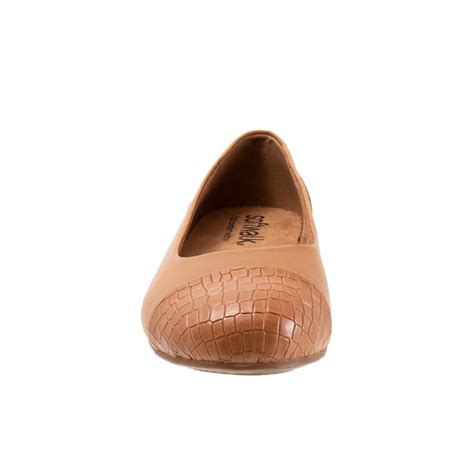 Softwalk Sonoma Cap Toe S1907 256 Womens Brown Narrow Ballet Flats Sho