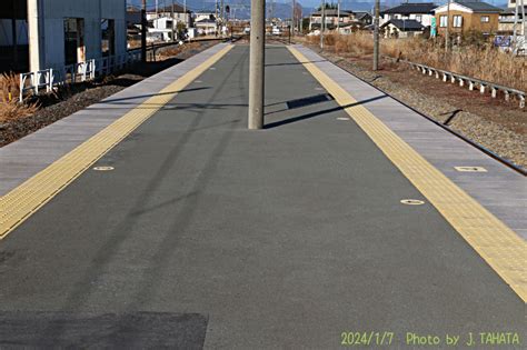 JR東日本 両毛線 思川おもいがわ駅 駅から見る富士山