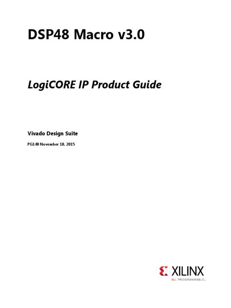 Dsp48 Macro V3 0 Logicore Ip Product Guide Pdf Digital Signal