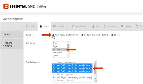 Creating A WooCommerce Product Grid Essential Grid WordPress Gallery Plugin