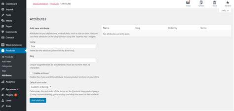 Adding Sizes Options In Woocommerce Product Advance