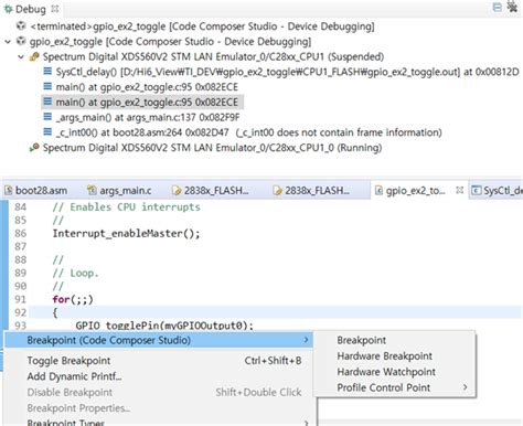 Tms320f28388d Tms320f28388d Debugging A Two Processor Board Where