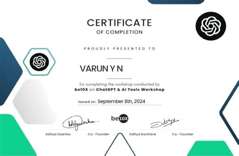 Completed Chatgpt And Ai Tools Workshop By Be10x Varun Sawanth Posted On The Topic Linkedin