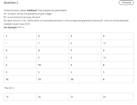 Solved Question 2 10 Points Write A Function Called