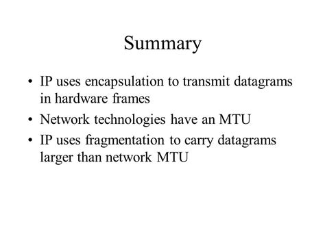 Chapter 21 Ip Encapsulation Fragmentation And Reassembly Ppt Video Online Download