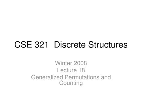 Cse 321 Discrete Structures Ppt Download