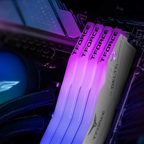 T Force Delta Rgb Ddr5 White Ram 48gb Kit 8000mhz Cl38 1 45v