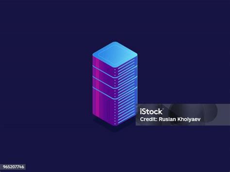 서버 클라우드 데이터 스토리지 데이터 센터 데이터베이스 기술 블록 디지털 과학 아이소메트릭 개념에 대한 스톡 벡터 아트 및 기타 이미지 Istock