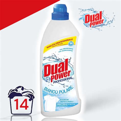 Купи Dual Power Течна добавка за премахване на петна 980мл 14пр на добра цена от Магазин Чистичко